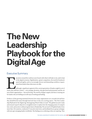 The New Leadership Playbook for the Digital Age | PDF