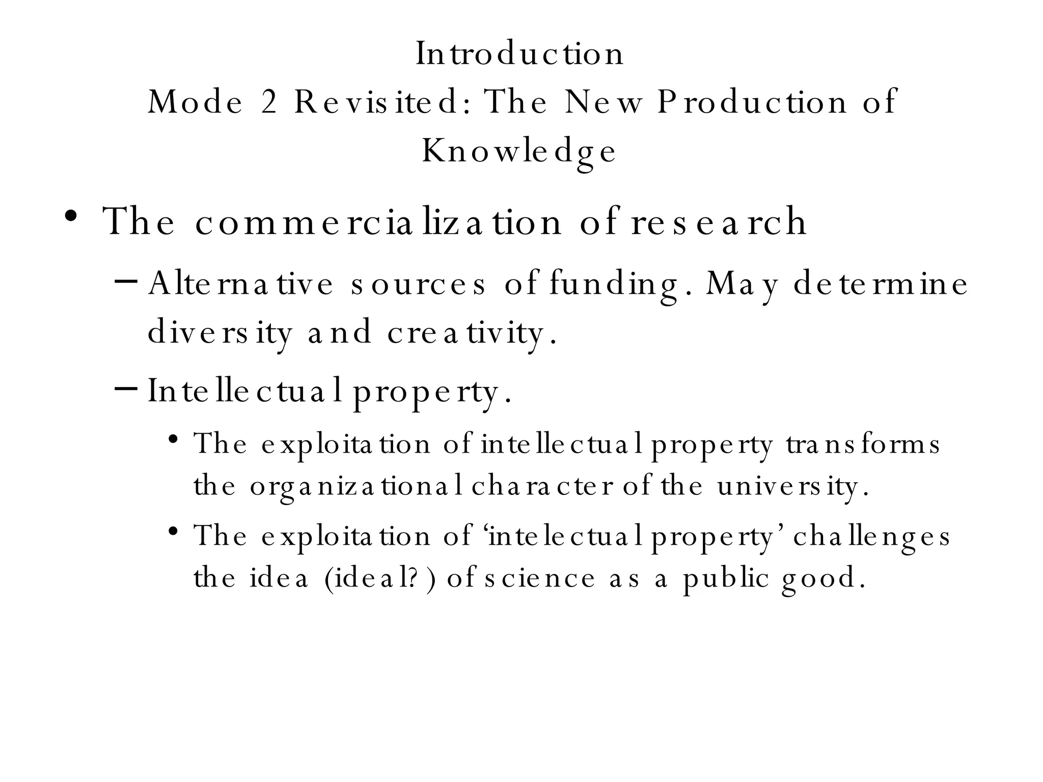 The New Production Of Knowledge | PPT