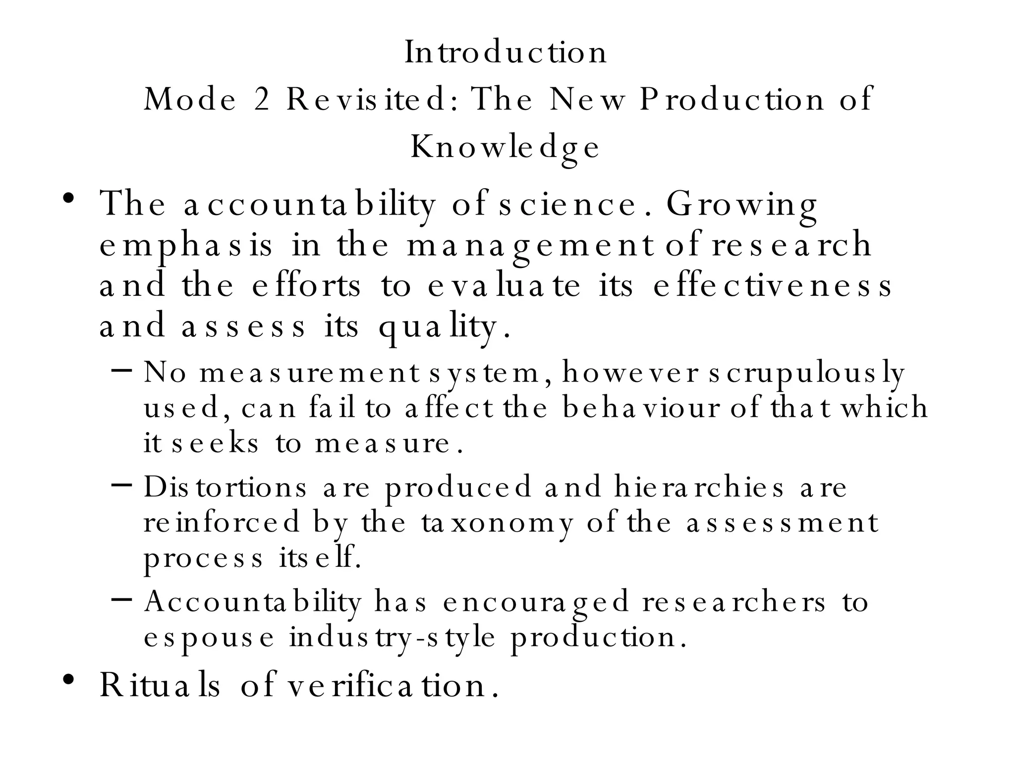 The New Production Of Knowledge | PPT