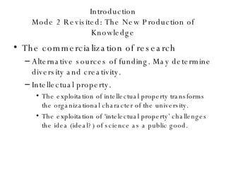 The New Production Of Knowledge | PPT