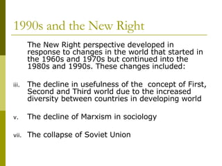 Sociology - The New Right | PPT