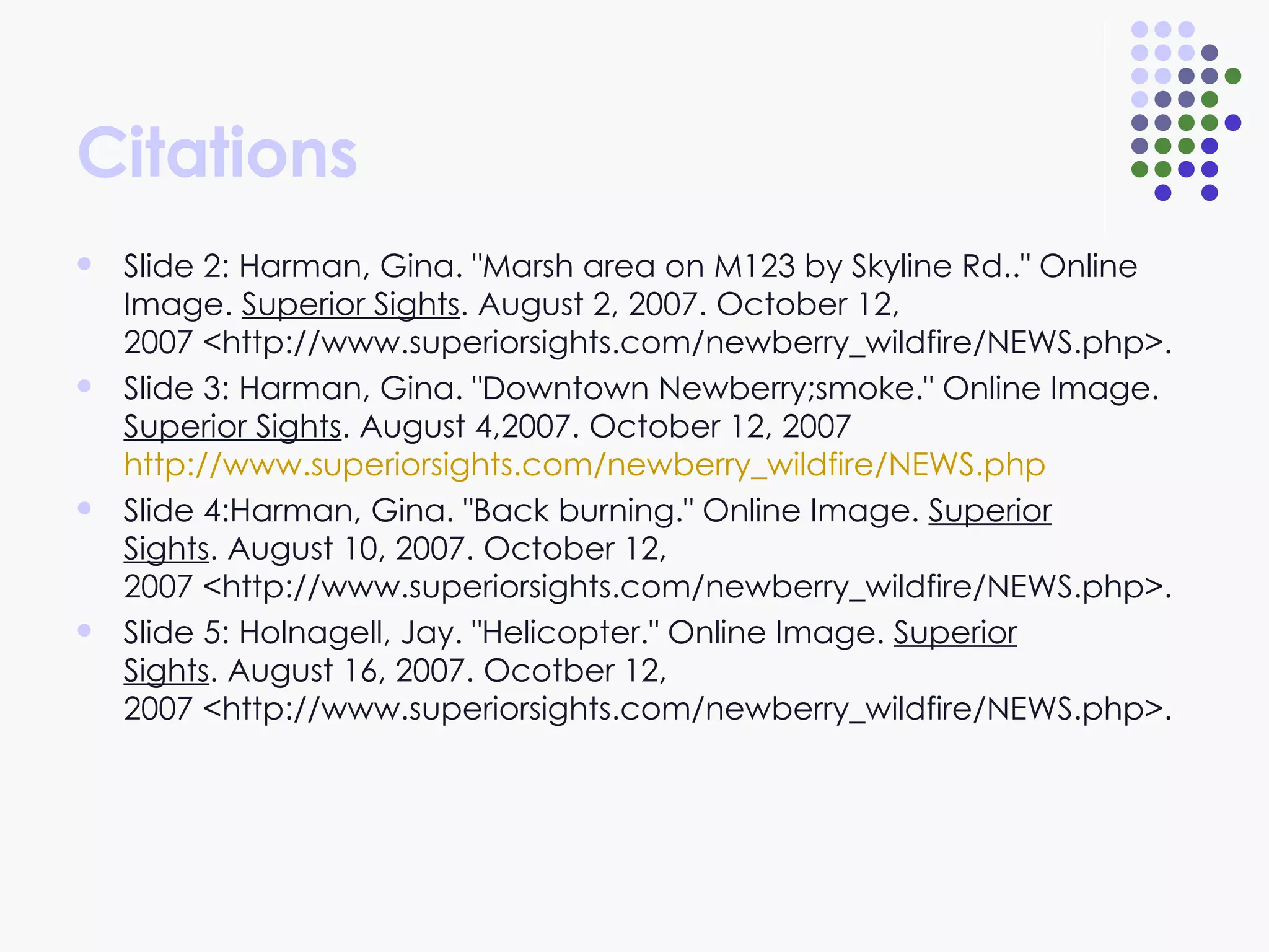 The Newberry/Sleeper Lake Fire | PPT