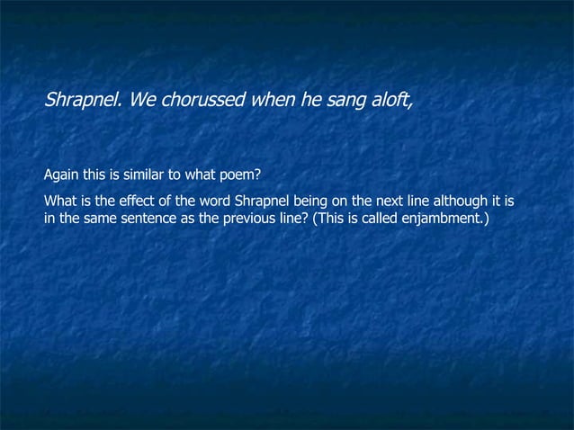 The Next War Wilfred Owen | PPT