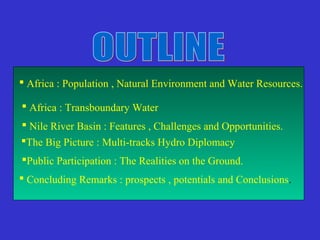The Nile River Basin: Public Participation Challenges and Opportunities ...