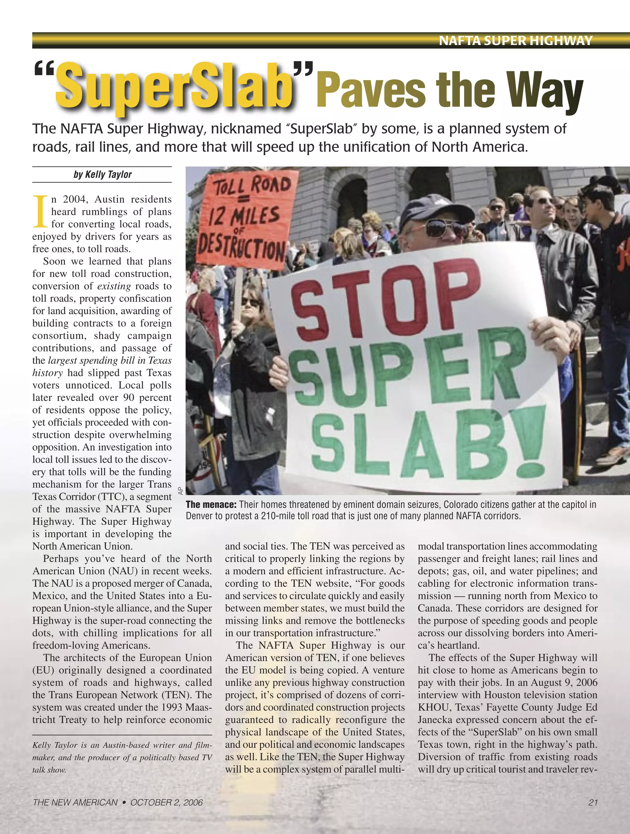 The North American Union - The New American Magazine - Special Issue.pdf