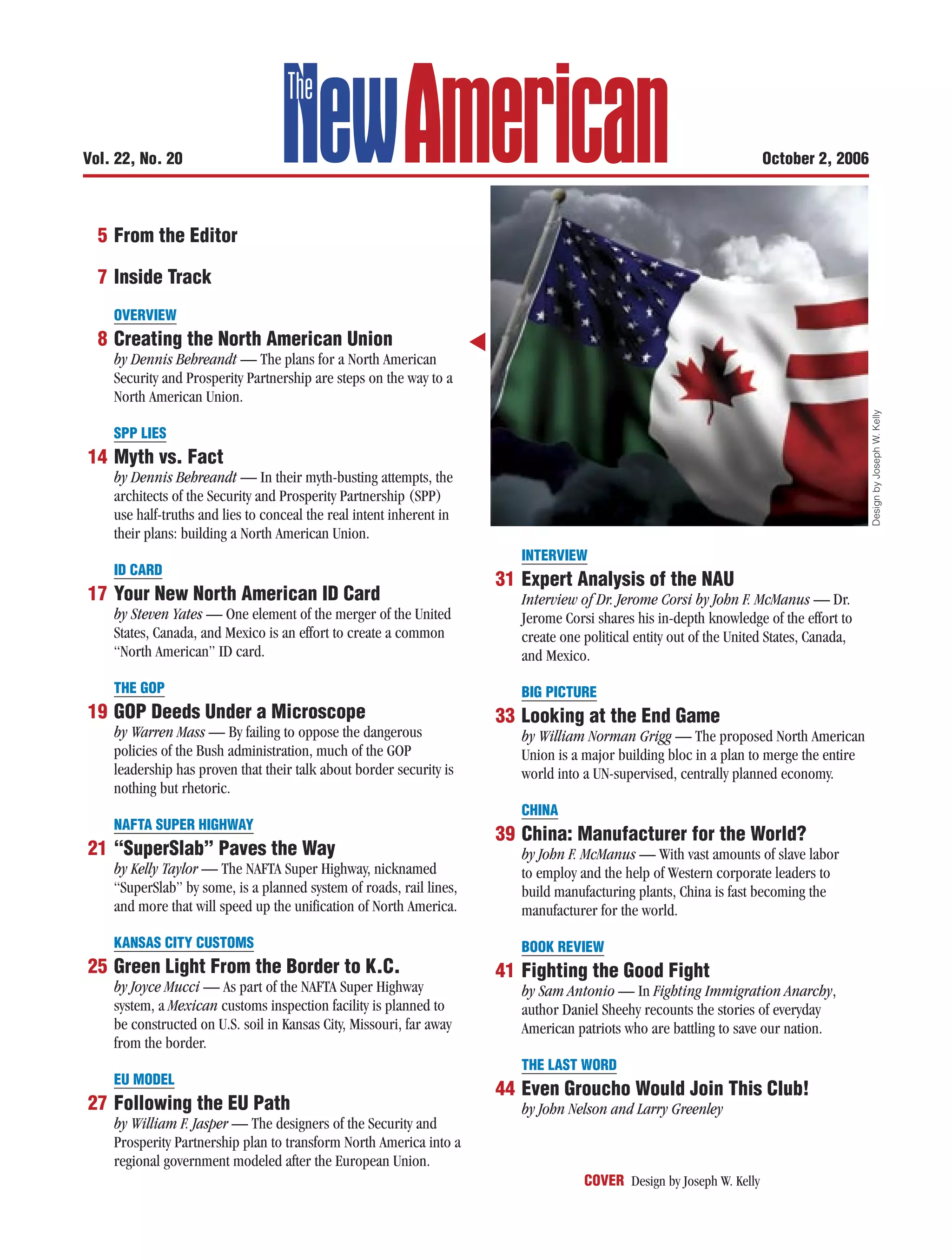 The North American Union - The New American Magazine - Special Issue.pdf