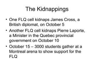 The October Crisis | PPT