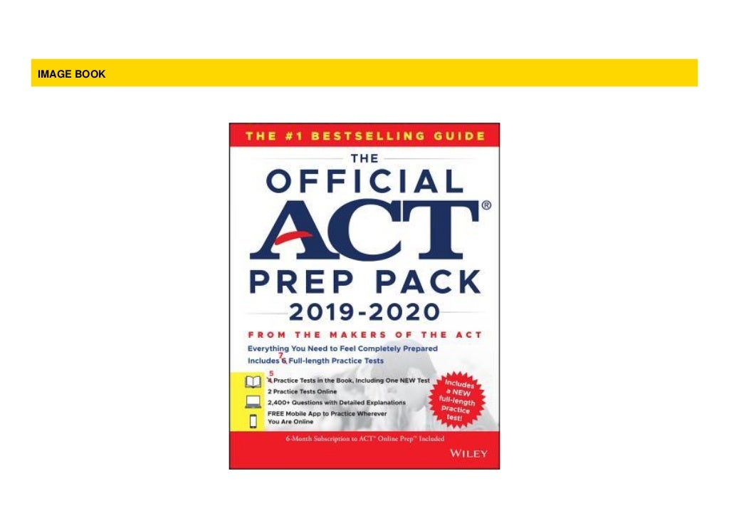 Read The Official ACT Prep Pack 2019-2020 with 7 Full Practice Tests ...