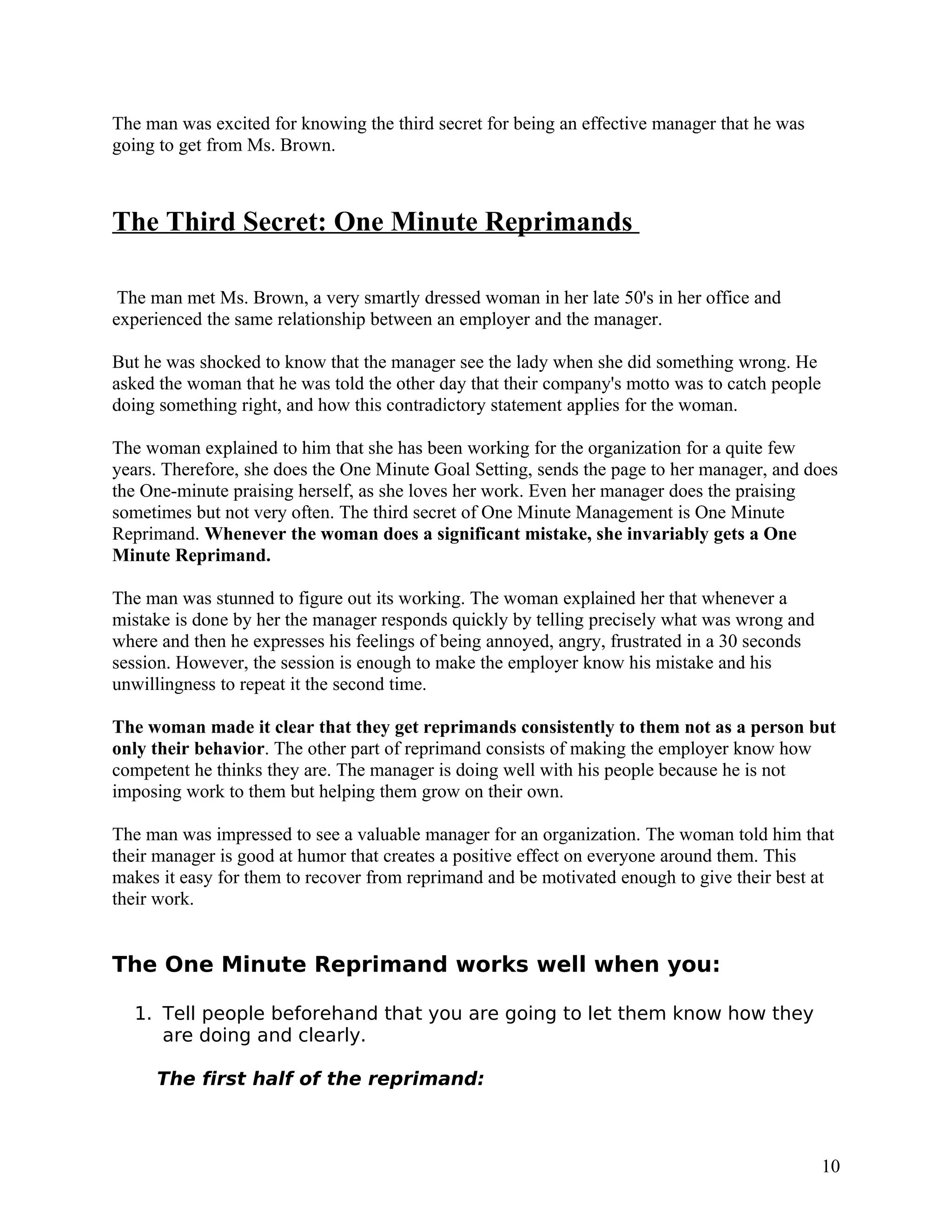 The one-minute-manager | PDF | Business Administration | Business
