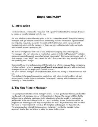 The one-minute-manager | PDF
