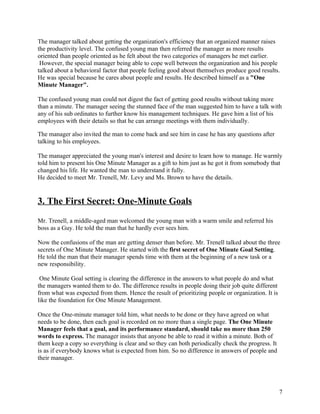 The one-minute-manager | PDF | Business Administration | Business
