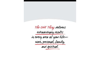 The One Thing | PPT