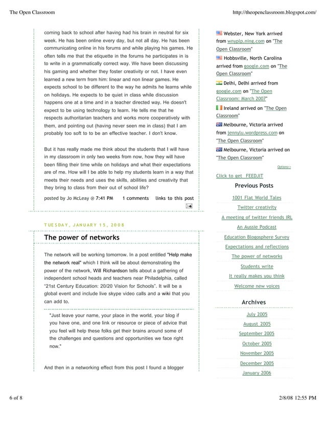 The Open Classroom | PDF