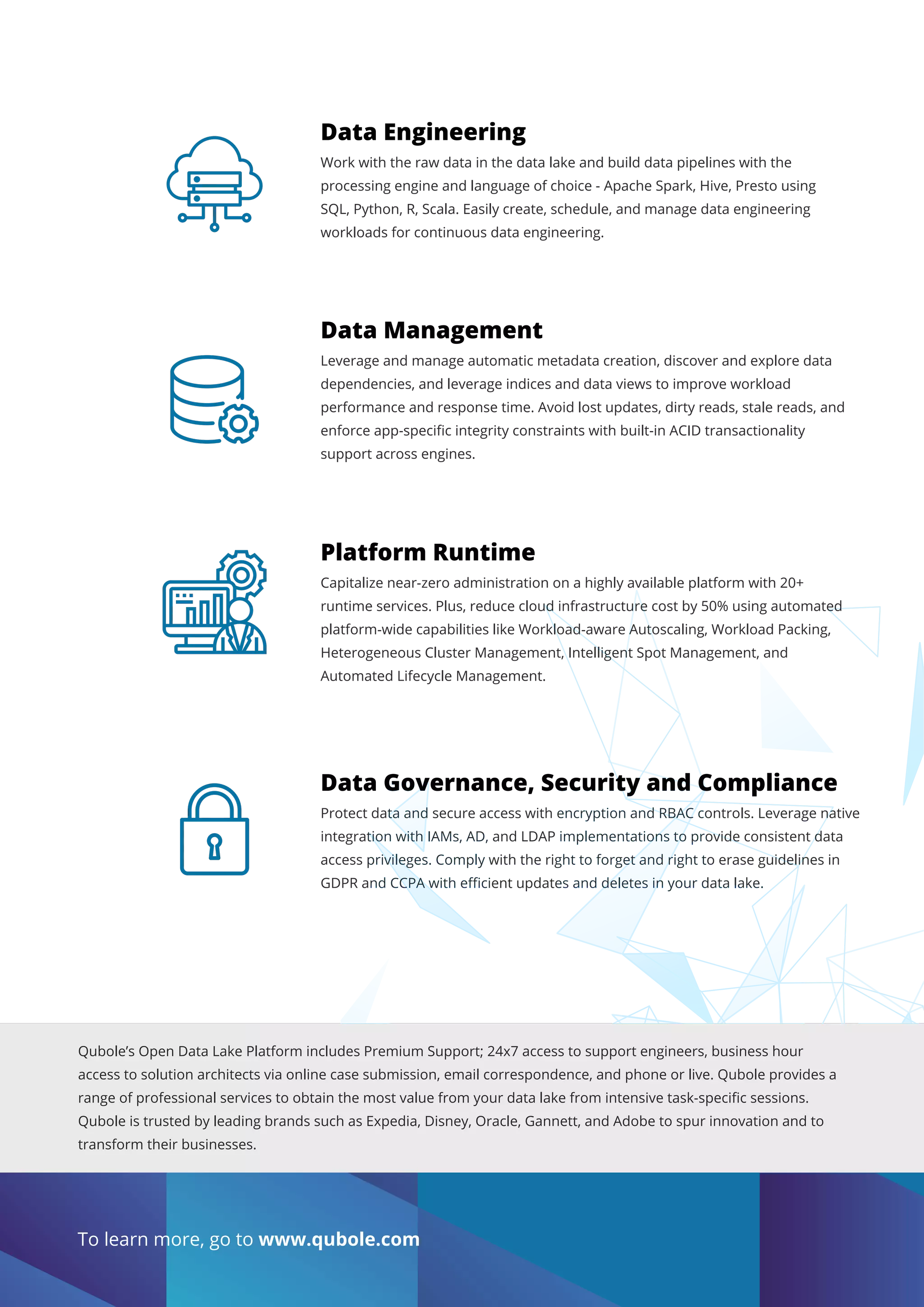 The Open Data Lake Platform Brief - Data Sheets | Whitepaper | PDF