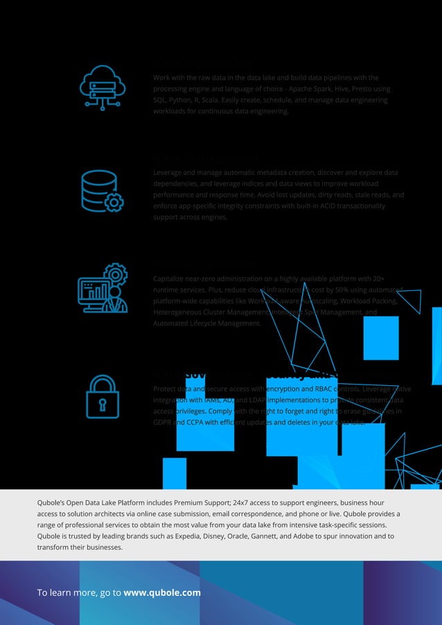The Open Data Lake Platform Brief - Data Sheets | Whitepaper | PDF