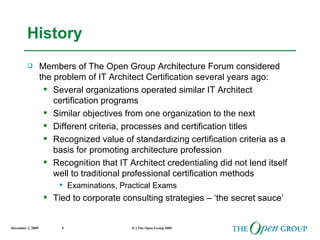 The Open Group Architect Certification | PPT | Technology & Computing