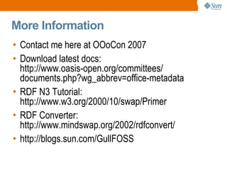 The OpenOffice.org ODF Toolkit Project | PPT