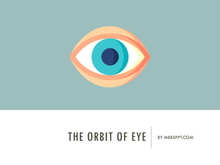 The-Orbit-Of-Eye ophthalmology presentation | PPTX