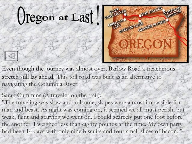 The Oregon Trail | PPT | North America Travel | Travel Locations