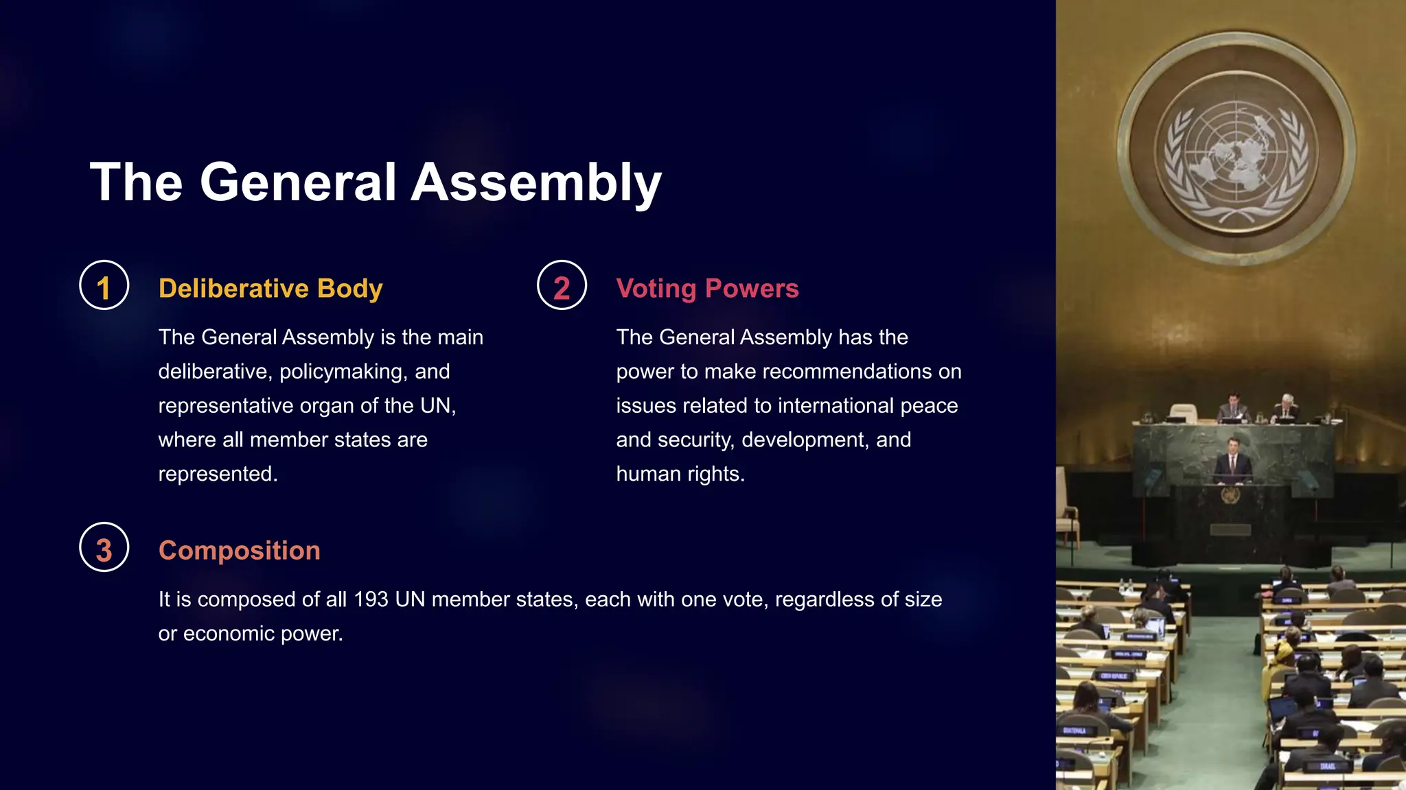 The Organisational Structure of the United Nations | PPTX