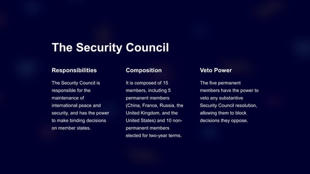 The Organisational Structure of the United Nations | PPTX | Politics