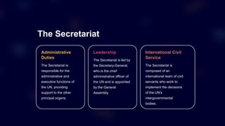 The Organisational Structure of the United Nations | PPTX