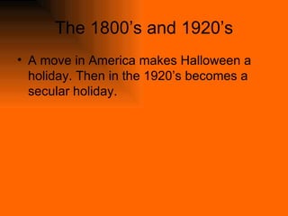 The Origin Of Halloween | PPT