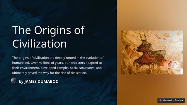 The-Origins-of-Civilization and man kinds future.pptx