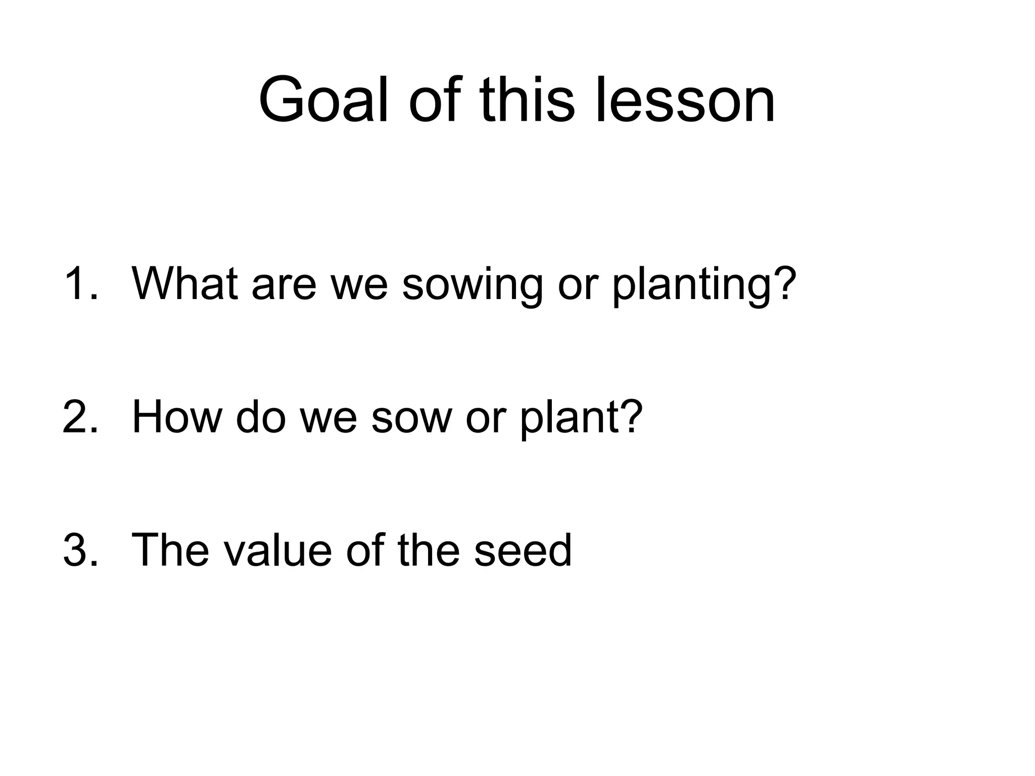 The parable of the Sower and Soils | PPT