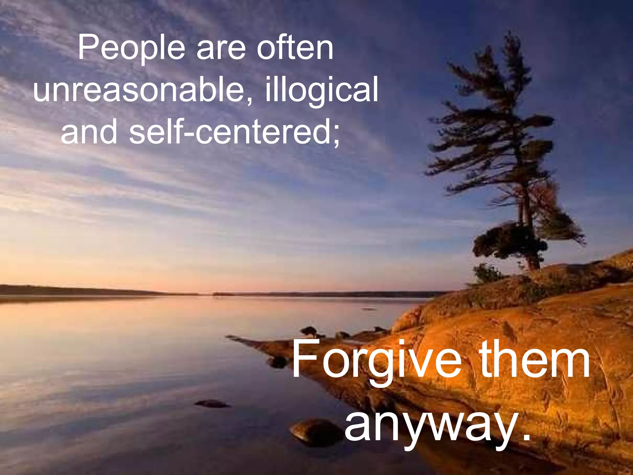 The Paradoxical Commandments | PPS | Christianity | Religion & Spirituality