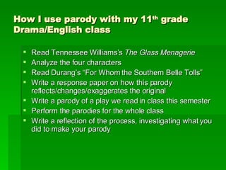 The Parodyfor Classroom Use Mike 2006 | PPT