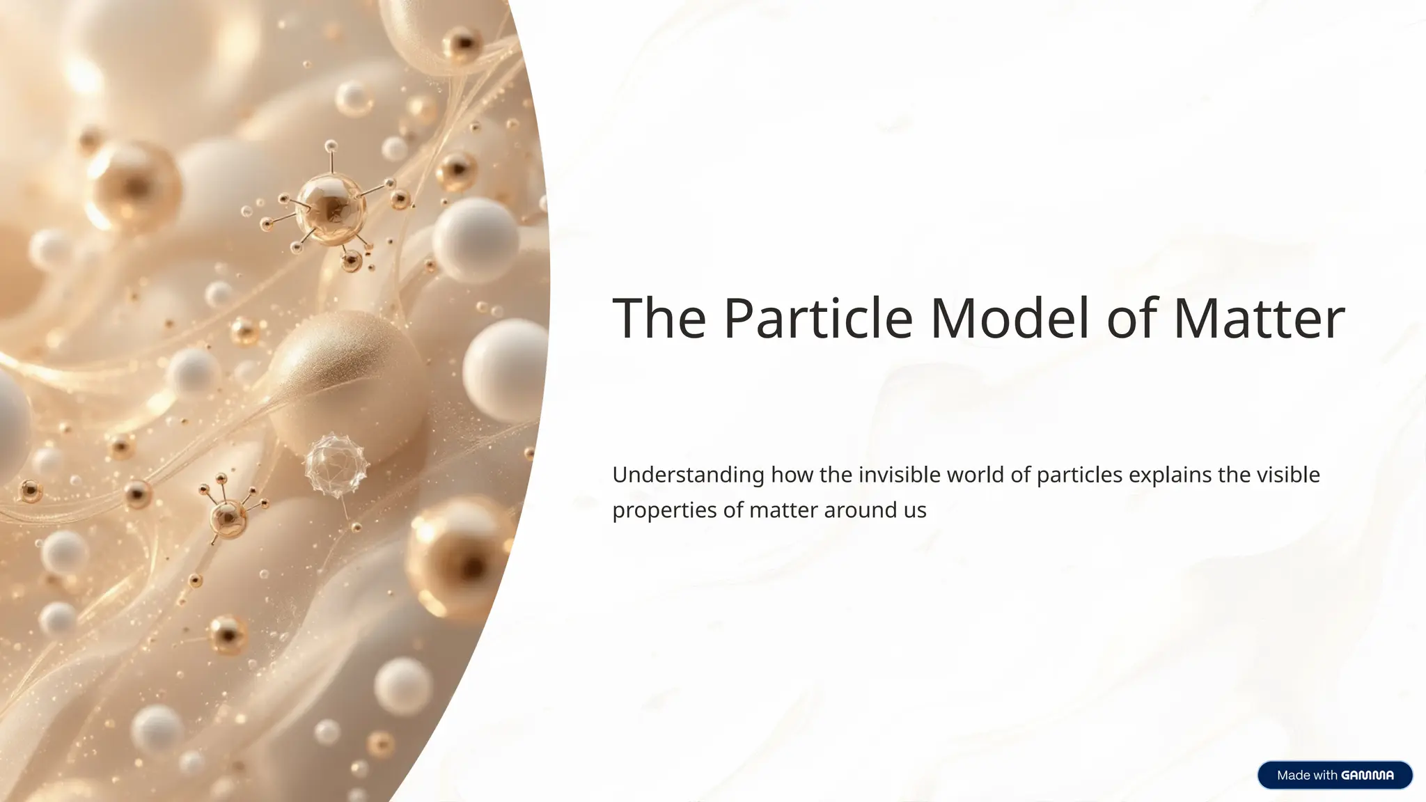 The-Particle-Model- chemistry. based on IGCSE grade 7 part 1 | PPTX