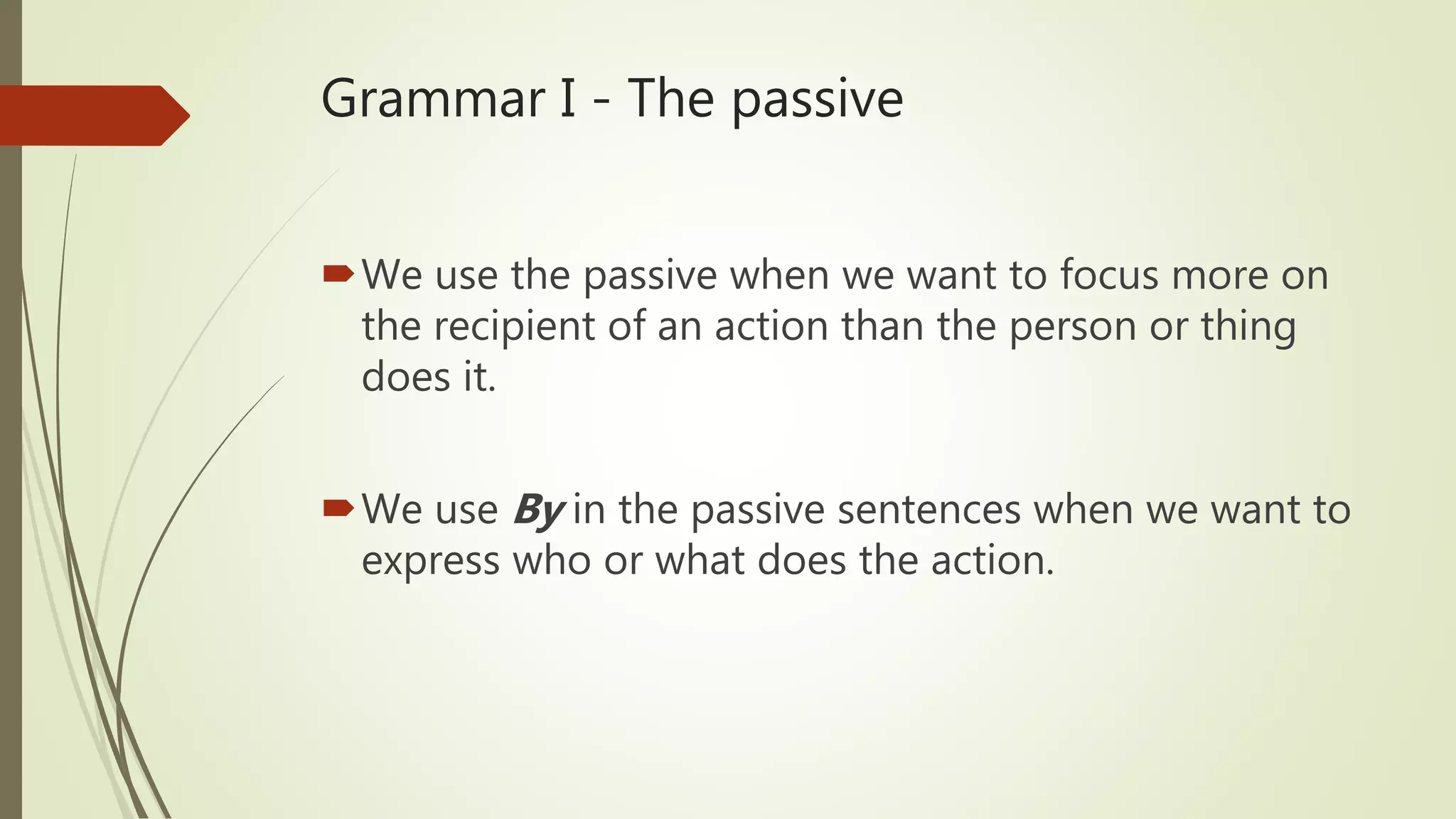The passive | PPTX