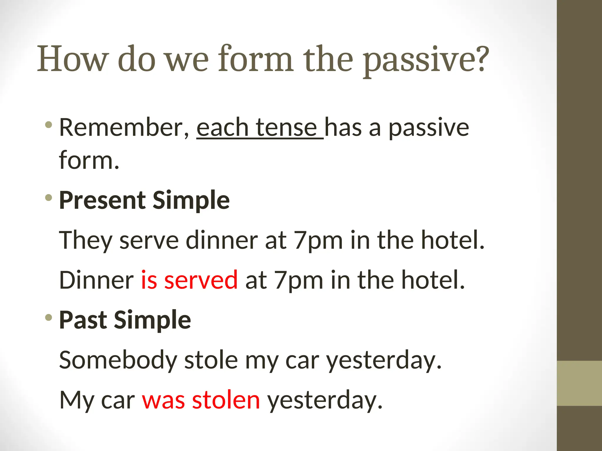 THE PASSIVE VOICE. HOW TO USE THE PASSIVE VOICE IN THE RIGHT WAY | PPT