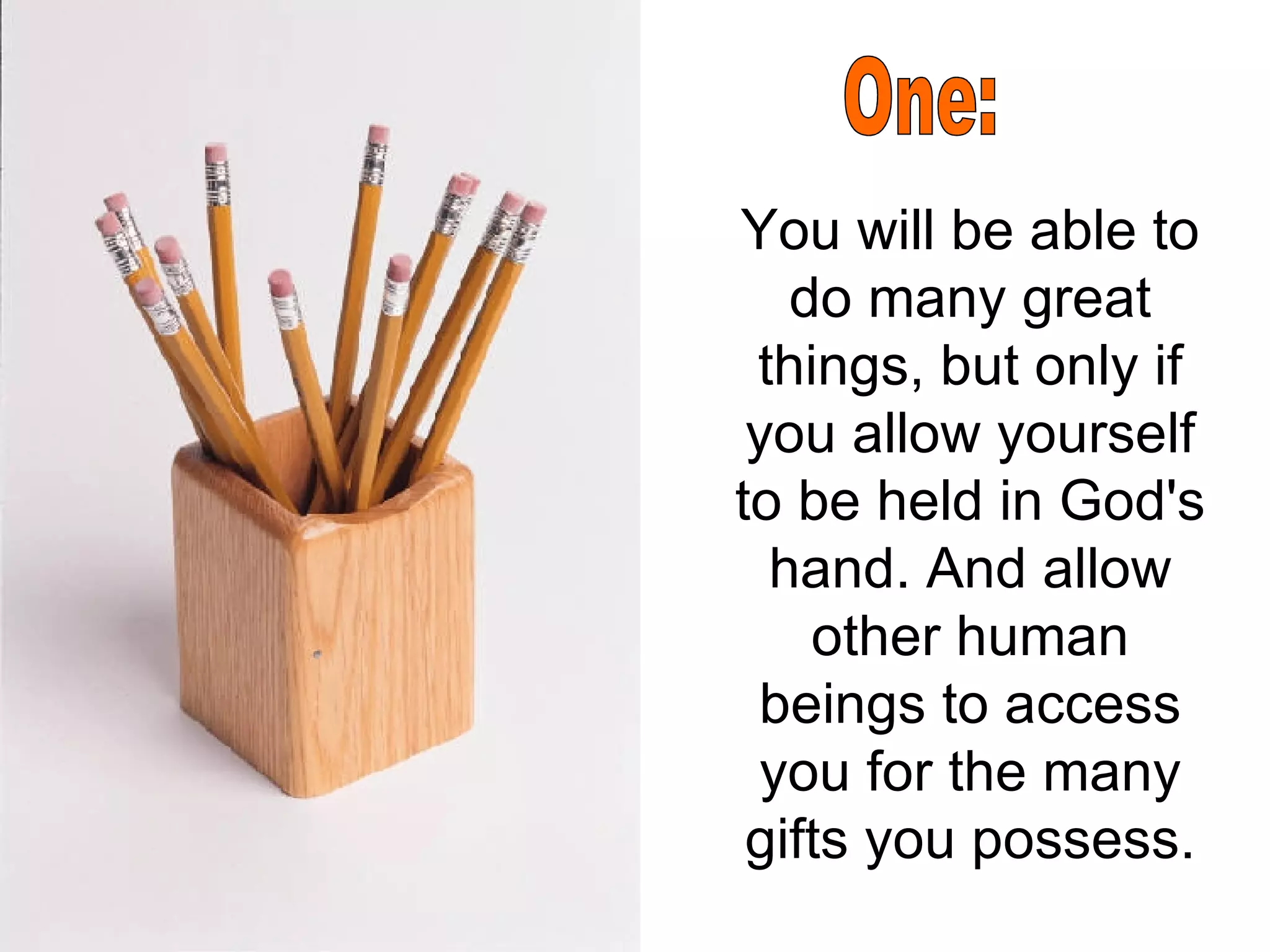 The Pencil Parable | PPS