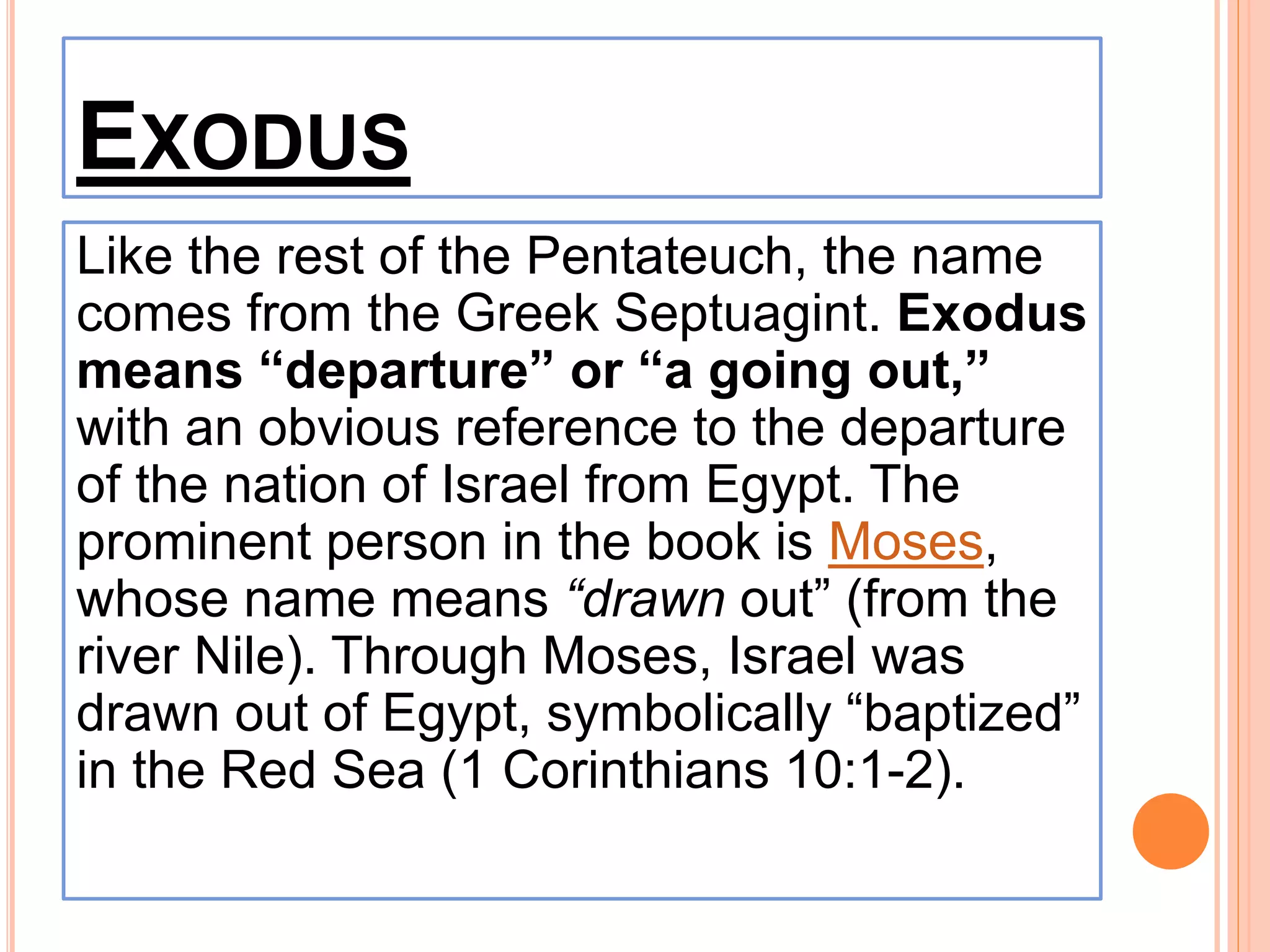 The Pentateuch-intro (1) | PPTX