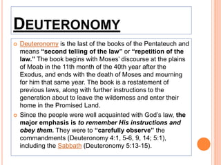 The Pentateuch-intro (1) | PPTX