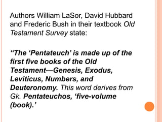 The Pentateuch-intro (1) | PPTX