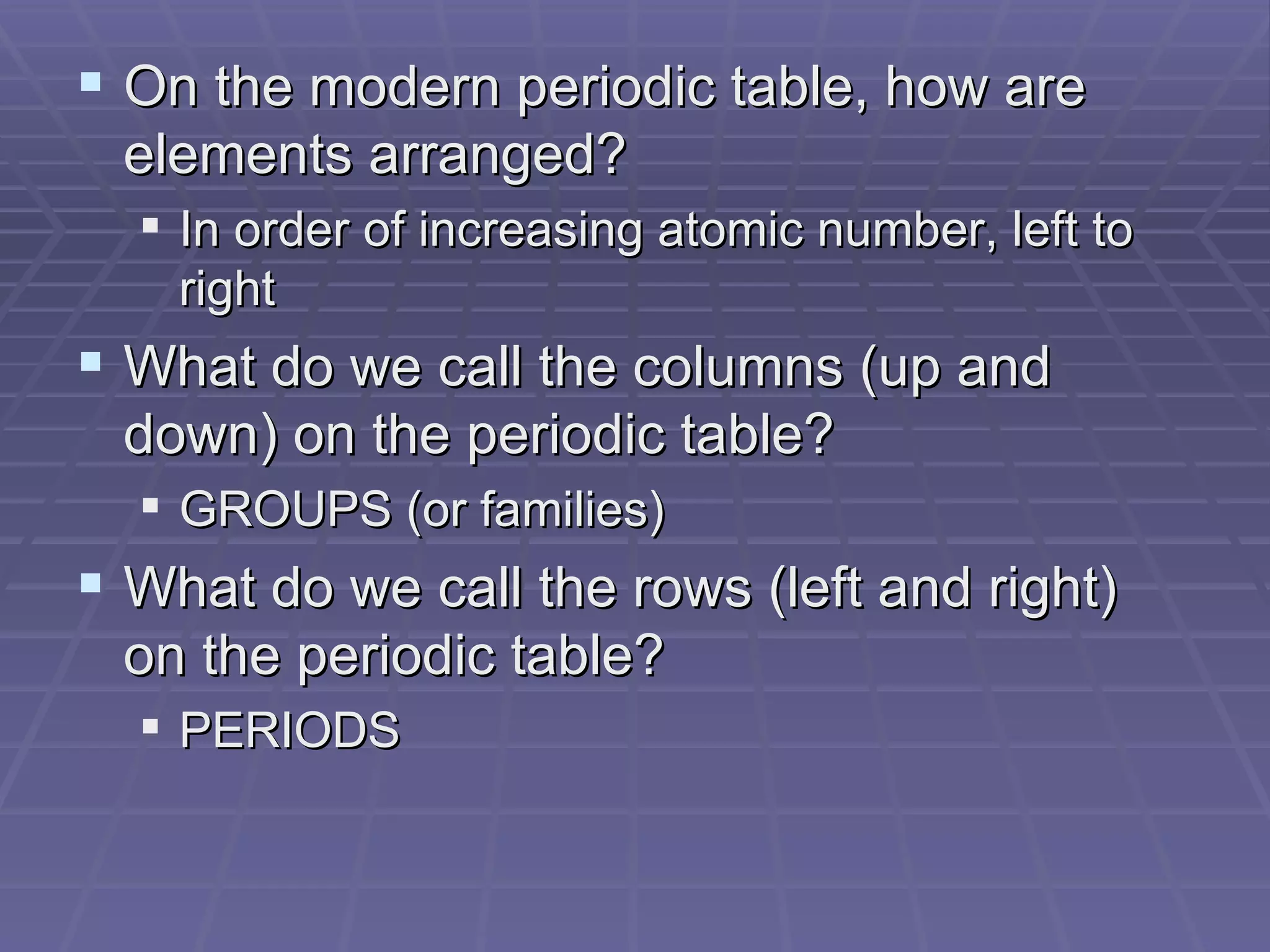 The Periodic Table Presentation 2 | PPT