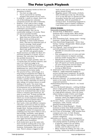 the-peter-lynch-playbook on equity investment | PDF