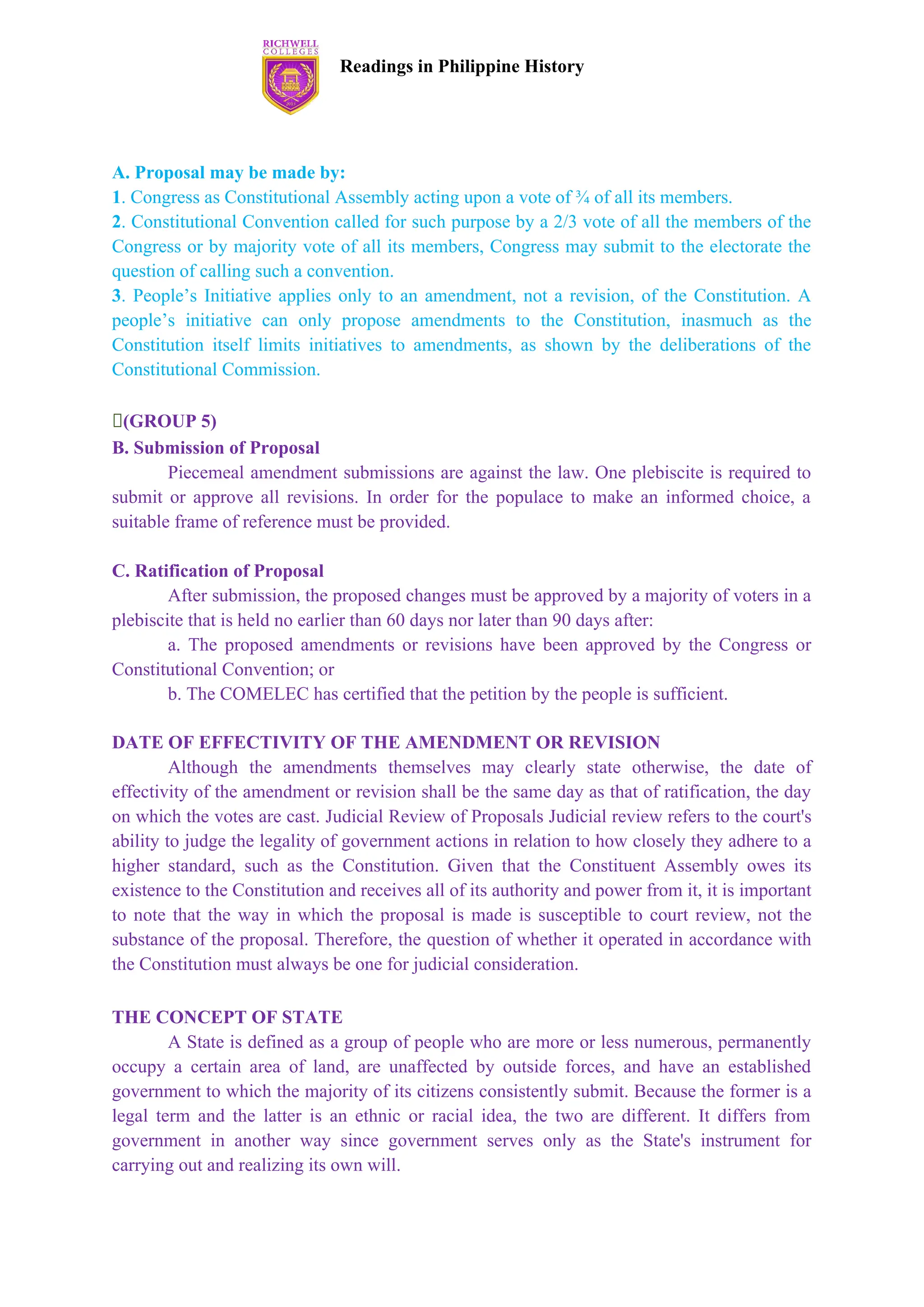 LESSON: THE PHILIPPINE CONSTITUTION (READINGS IN PHILIPPINE HISTORY) | DOCX