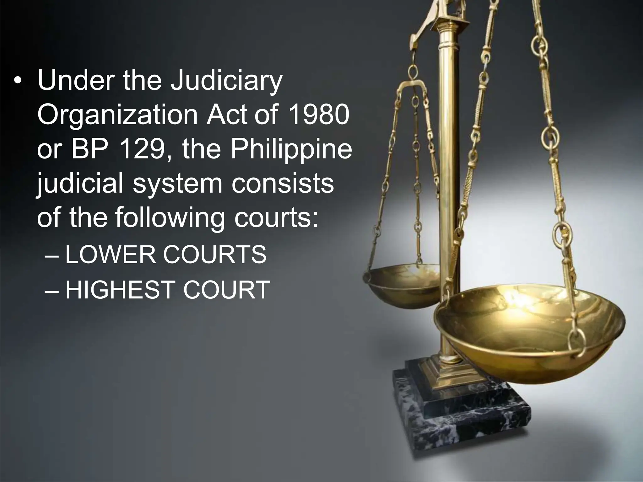 The-Philippine-Judiciary and its stages and yes | PPT