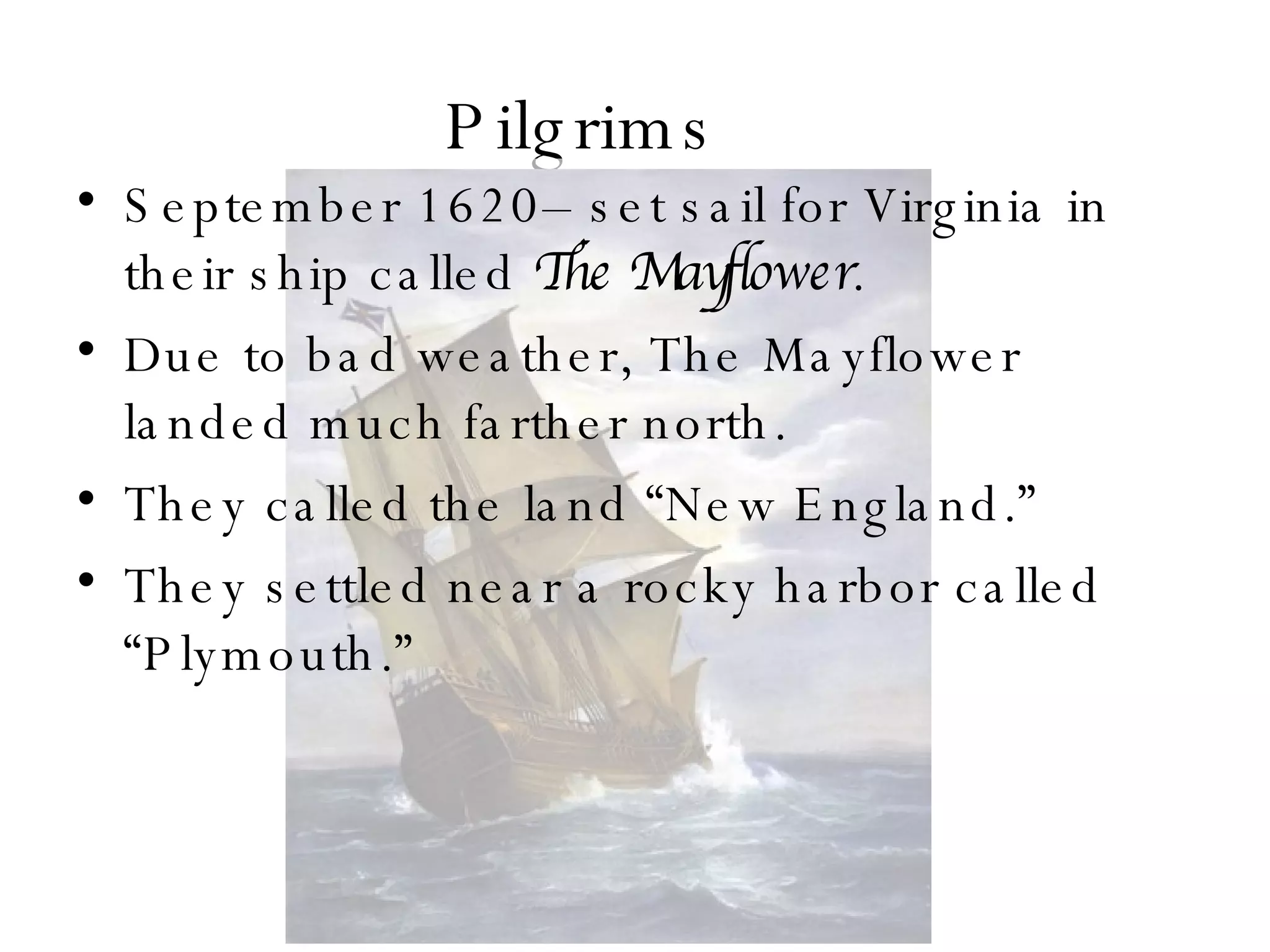 The Pilgrims and Puritans | PPT