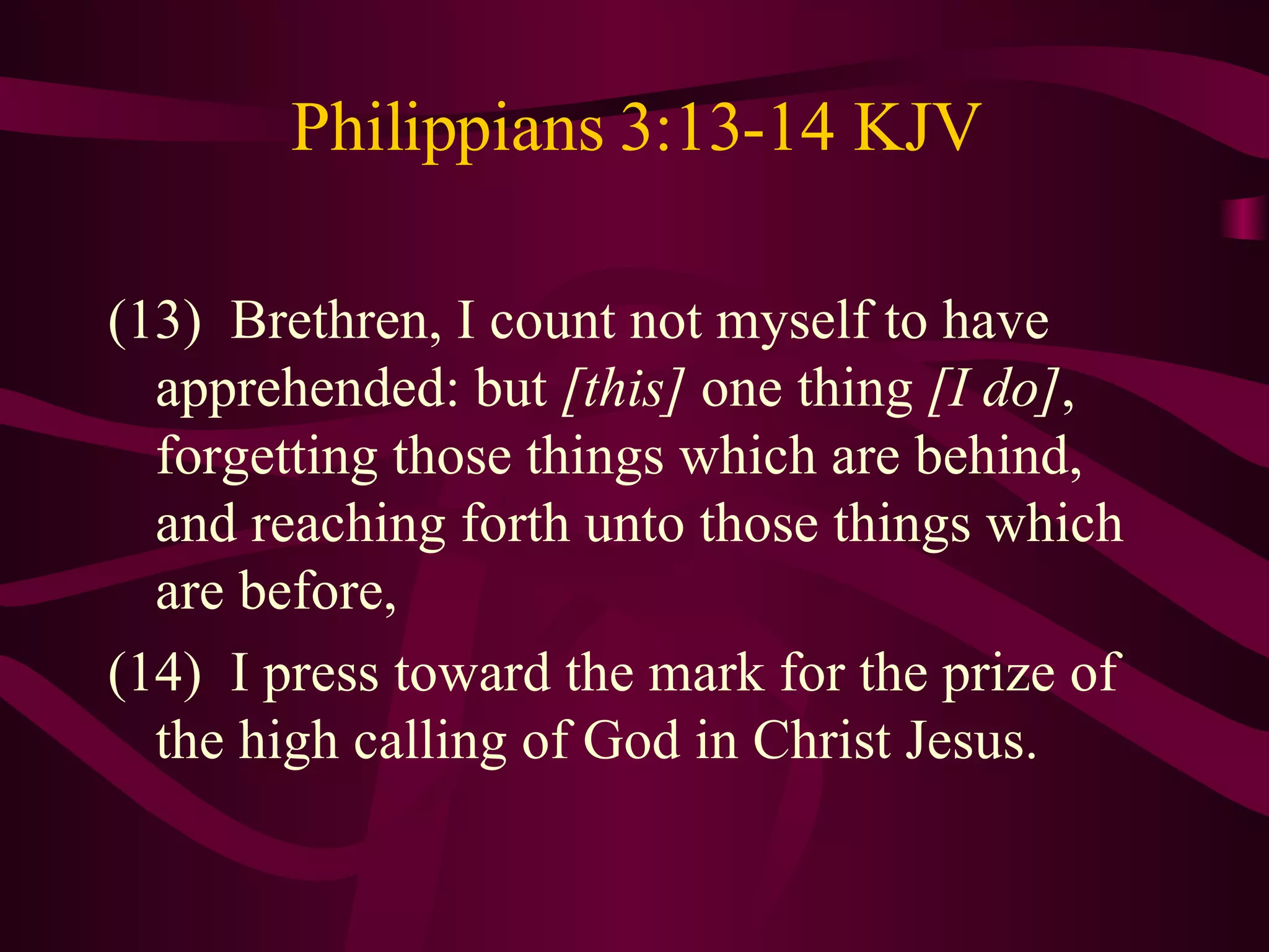The Plans Christ Has for Us | PPT