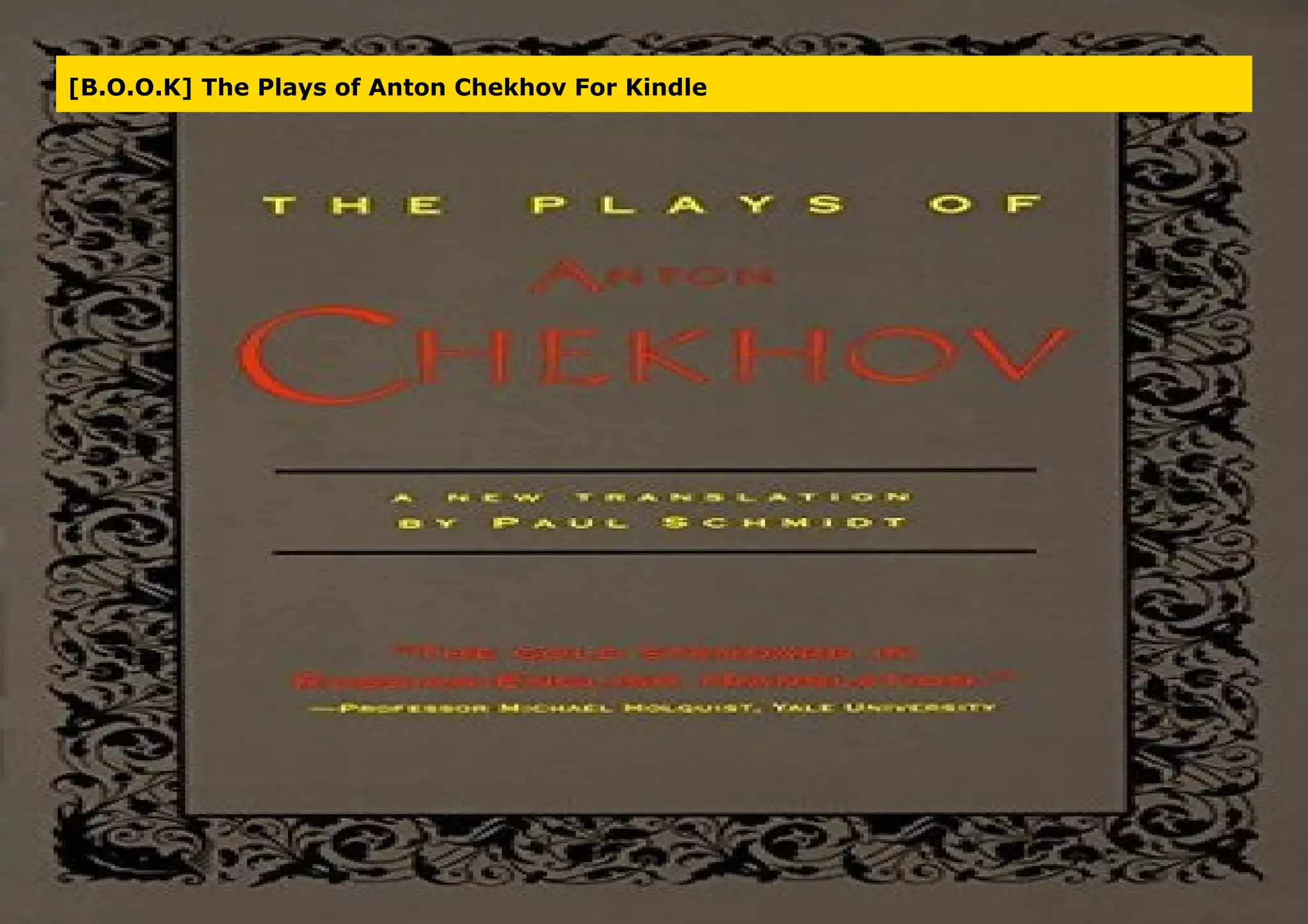 [B.O.O.K] The Plays of Anton Chekhov For Kindle | PDF