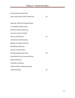 The poems | PDF | Poetry | Books and Literature