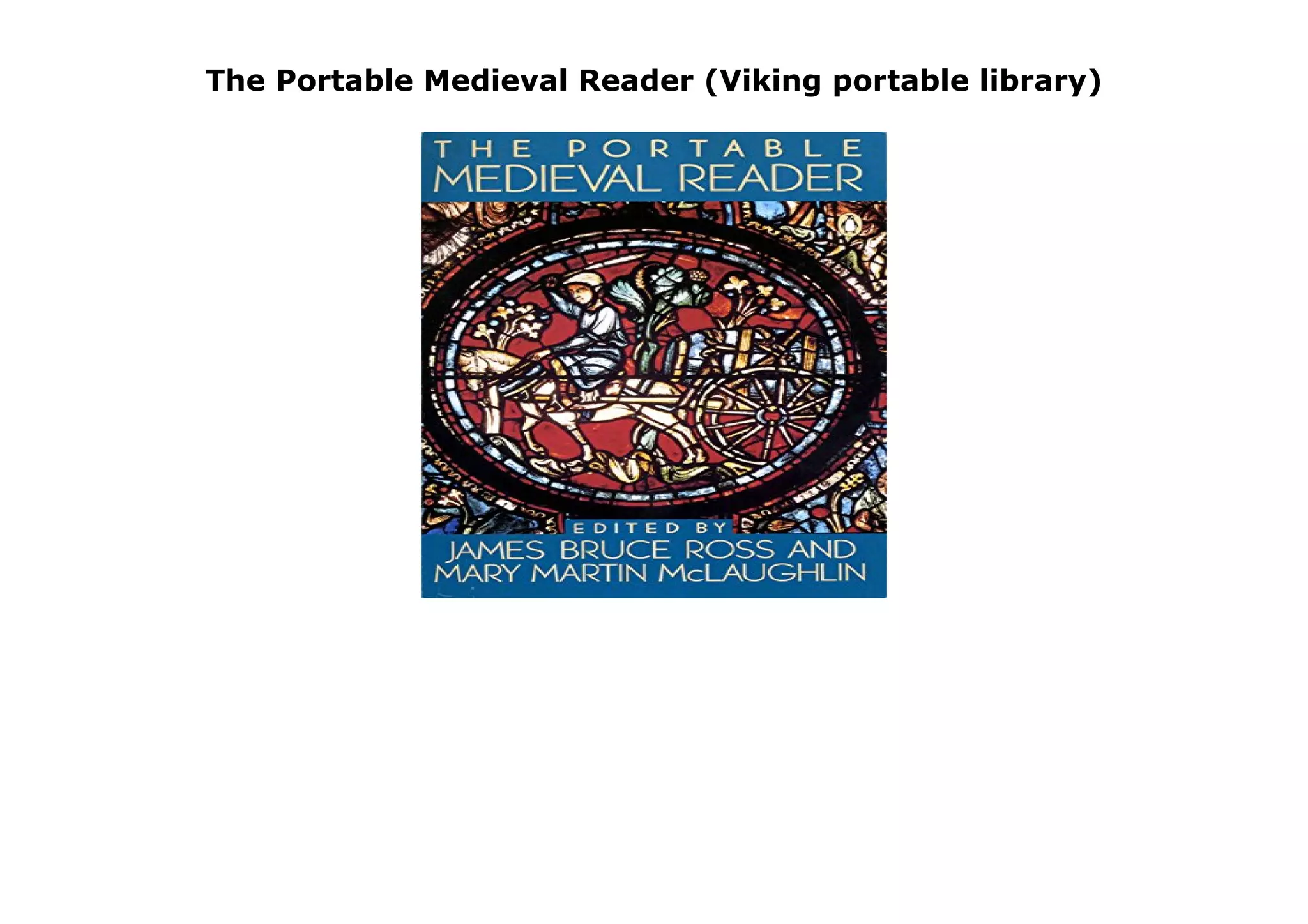 The Portable Medieval Reader (Viking portable library) | PPT