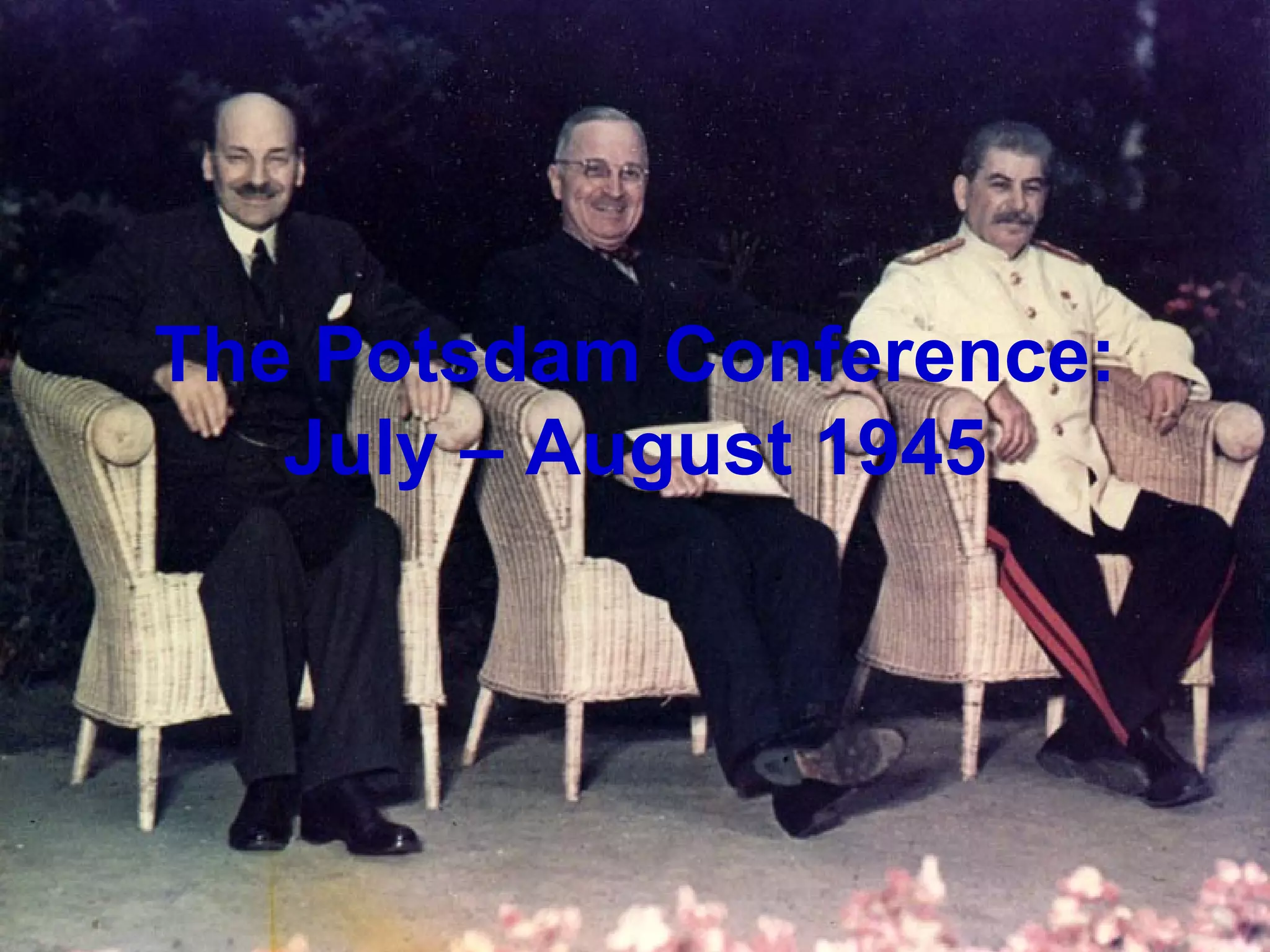 The Potsdam Conference Web | PPT