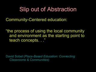 The Power of Community-Centered Education | PPT