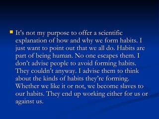 The Power Of Habit | PPT